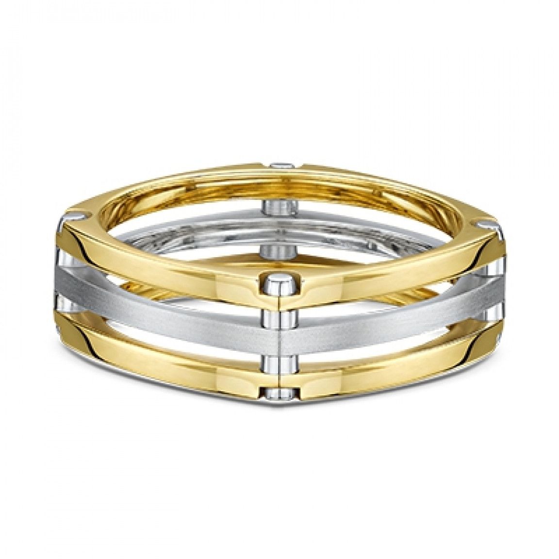 Dora Contemporary Style Wedding Rings