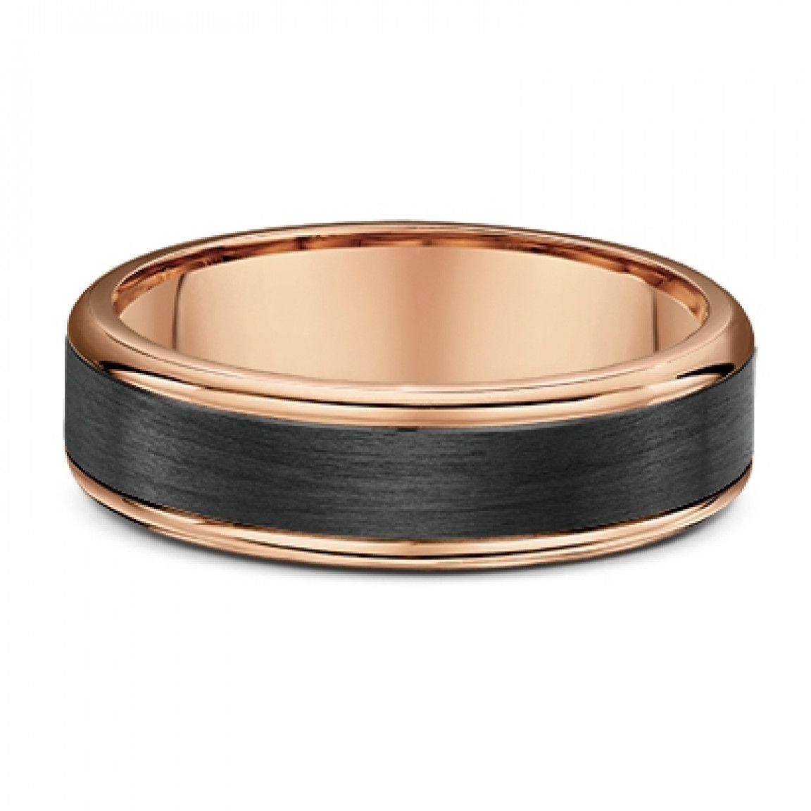 Dora Gold and Carbon Fibre Wedding Rings