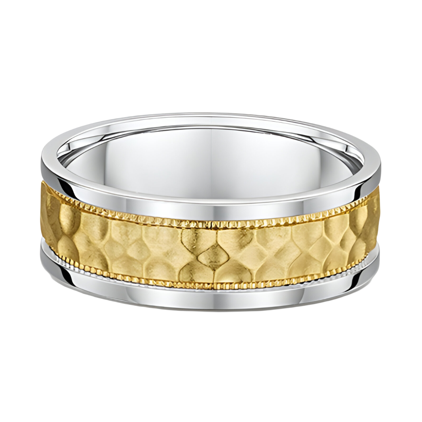 Dora Patterned European Men's Wedding Ring - Dora E4355